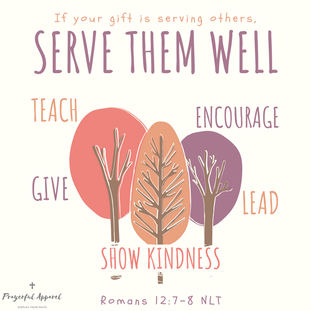 Romans 12:7-8 Digital Download – Prayerful Apparel
